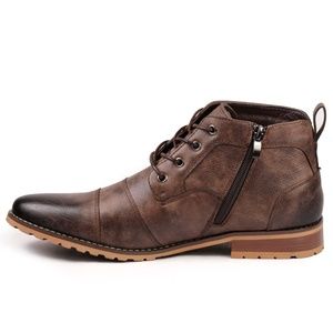 Metrocharm | Shoes | Metrocharm Mc44 Brown Mens Casual Oxford Boot ...